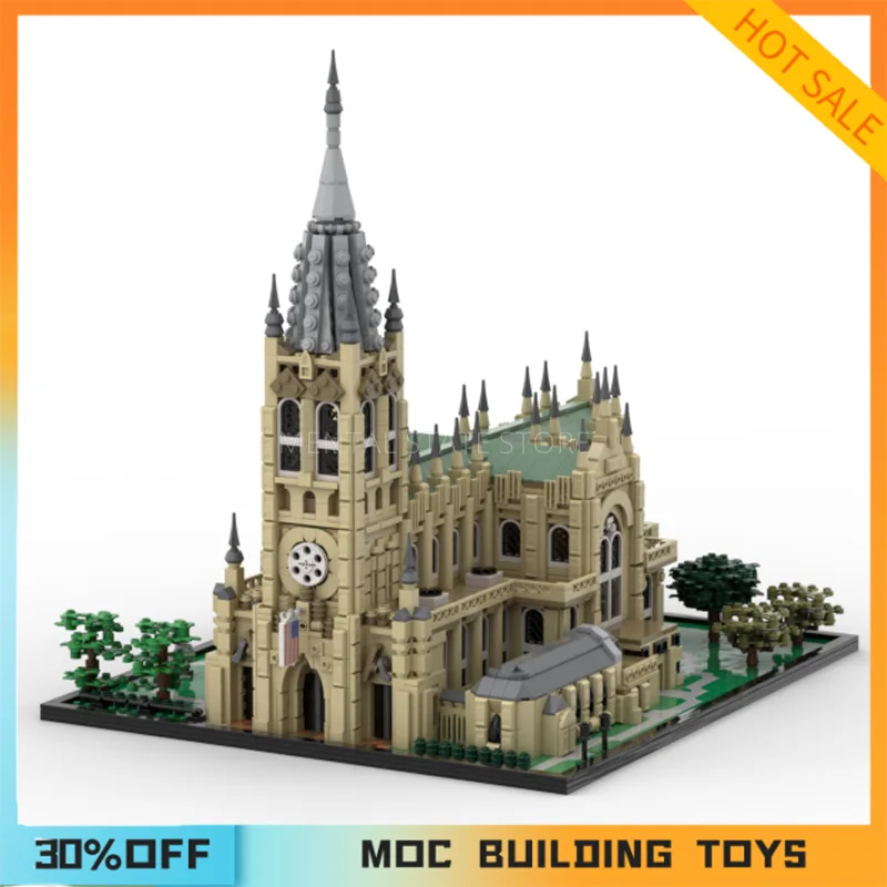 4106PCS-Customized-MOC-Grace-Church-NYC-Church-Building-Blocks ...