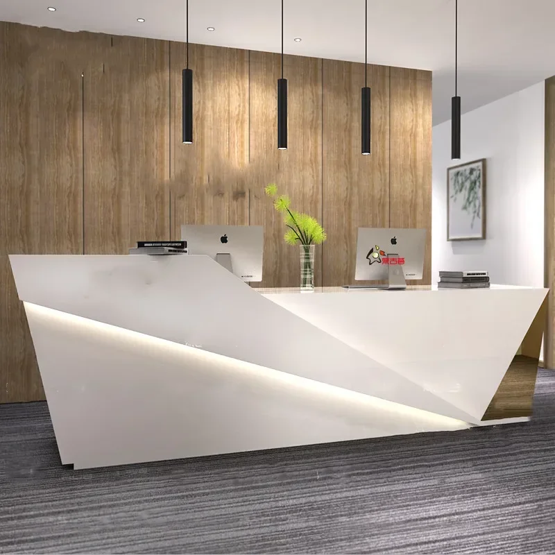 Cashier-Counter-Stand-Storefront-Desk-Reception-Offices-Wooden ...