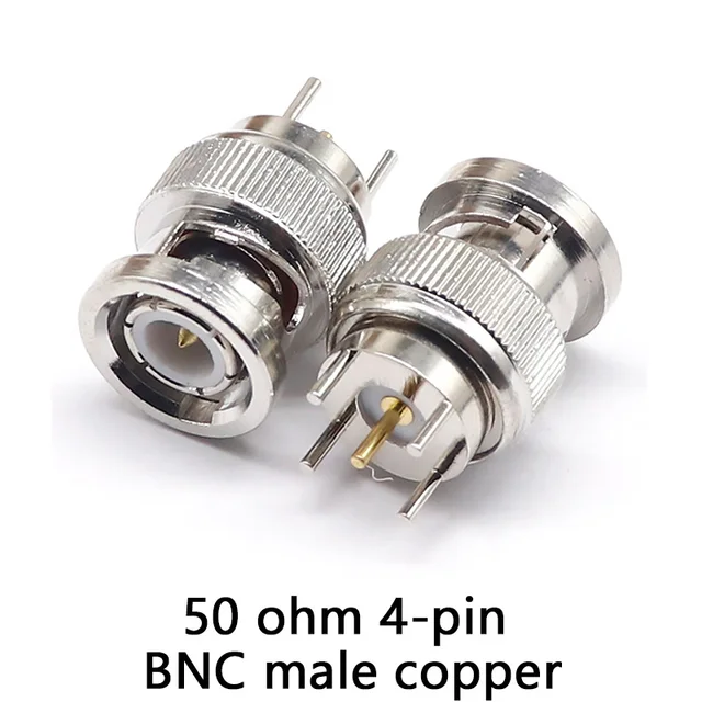 BNC connector pcb welding head bnc welding plate connector four-legged ...