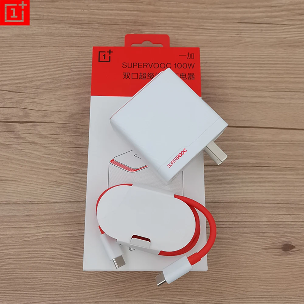Original-Oneplus-100W-Dual-Port-Fast-SuperVOOC-Charger-1M-10A-USB-C-To ...