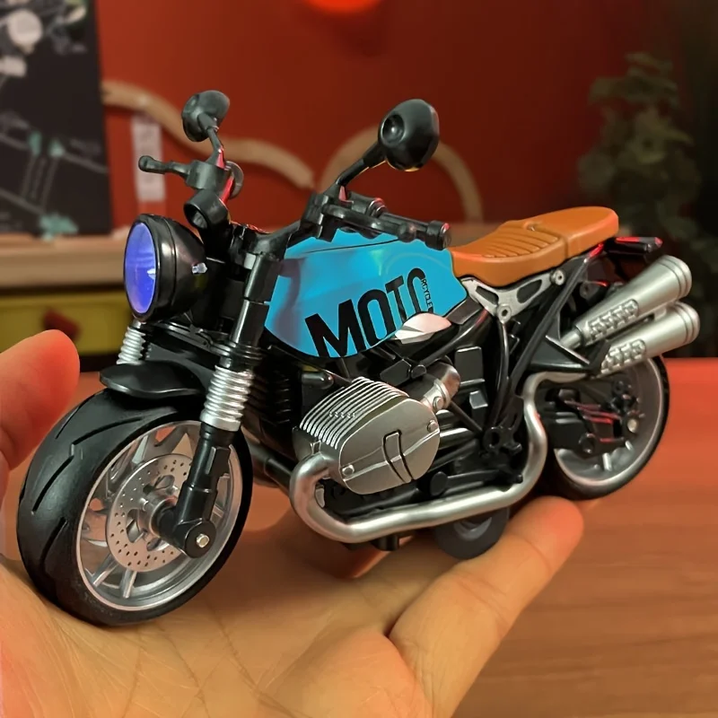 Motorcycle Toy Pull Back Sound and Light Alloy Motorcycles model Toy ...