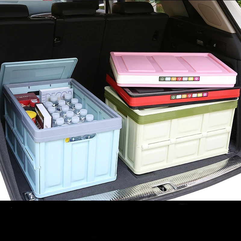 Atsafepro Car Trunk Folding Storage Box Vehicle Multi function Storage ...