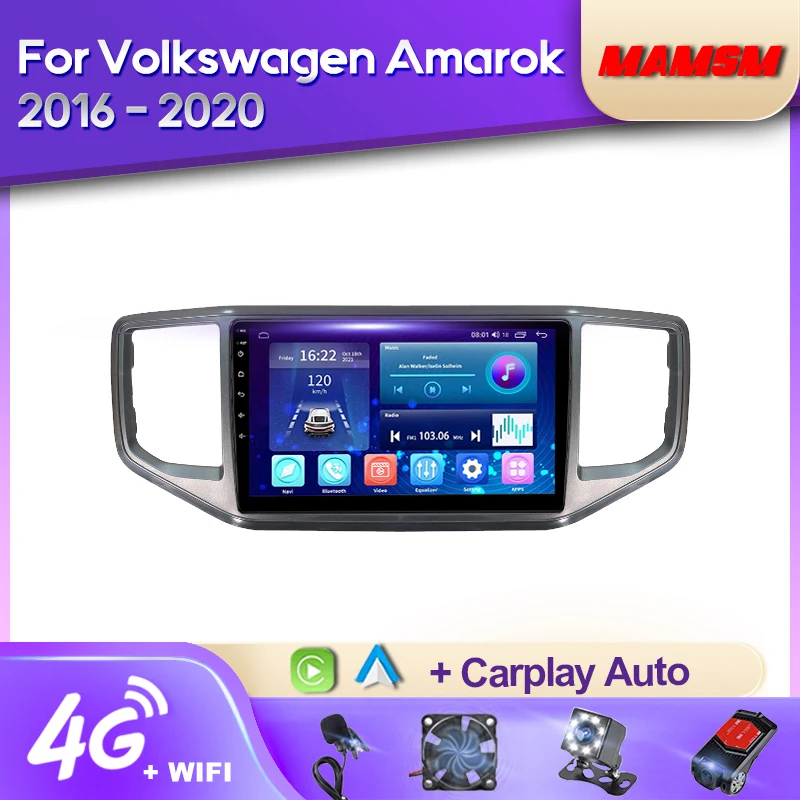 MAMSM-Android-12-Car-Radio-For-Volkswagen-Amarok-2016-2020-Video ...