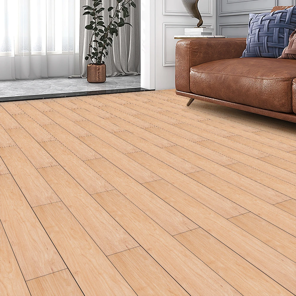 Wood Grain SPC Vinyl Flooring Non-Slip Interlocking Flooring 14 Pcs ...