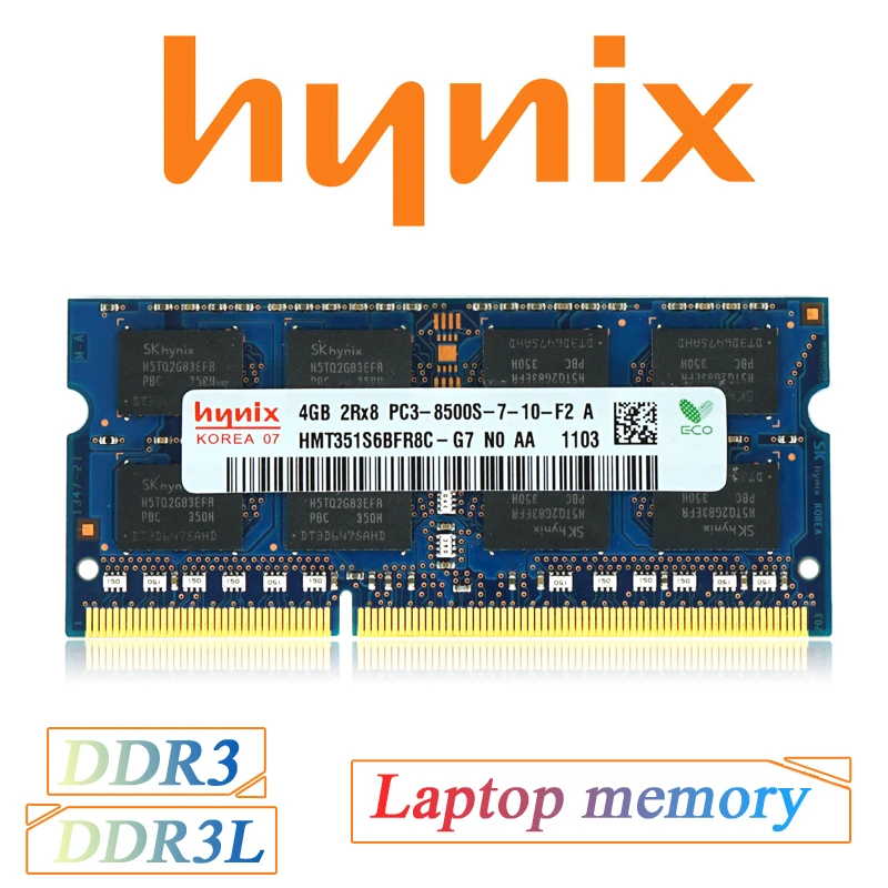 Hynix Chipset Laptop Ram 4gb 8gb Ddr3 Ddr3l Pc3 Pc3l 8500s 10600s 12800s 1066mhz 1333mhz 1600mhz ...