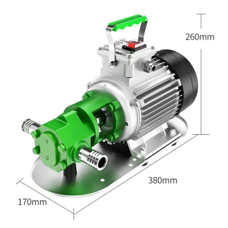 220V-Electric-Oil-Pump-Self-priming-Stainless-Steel-Gear-Pump-High ...