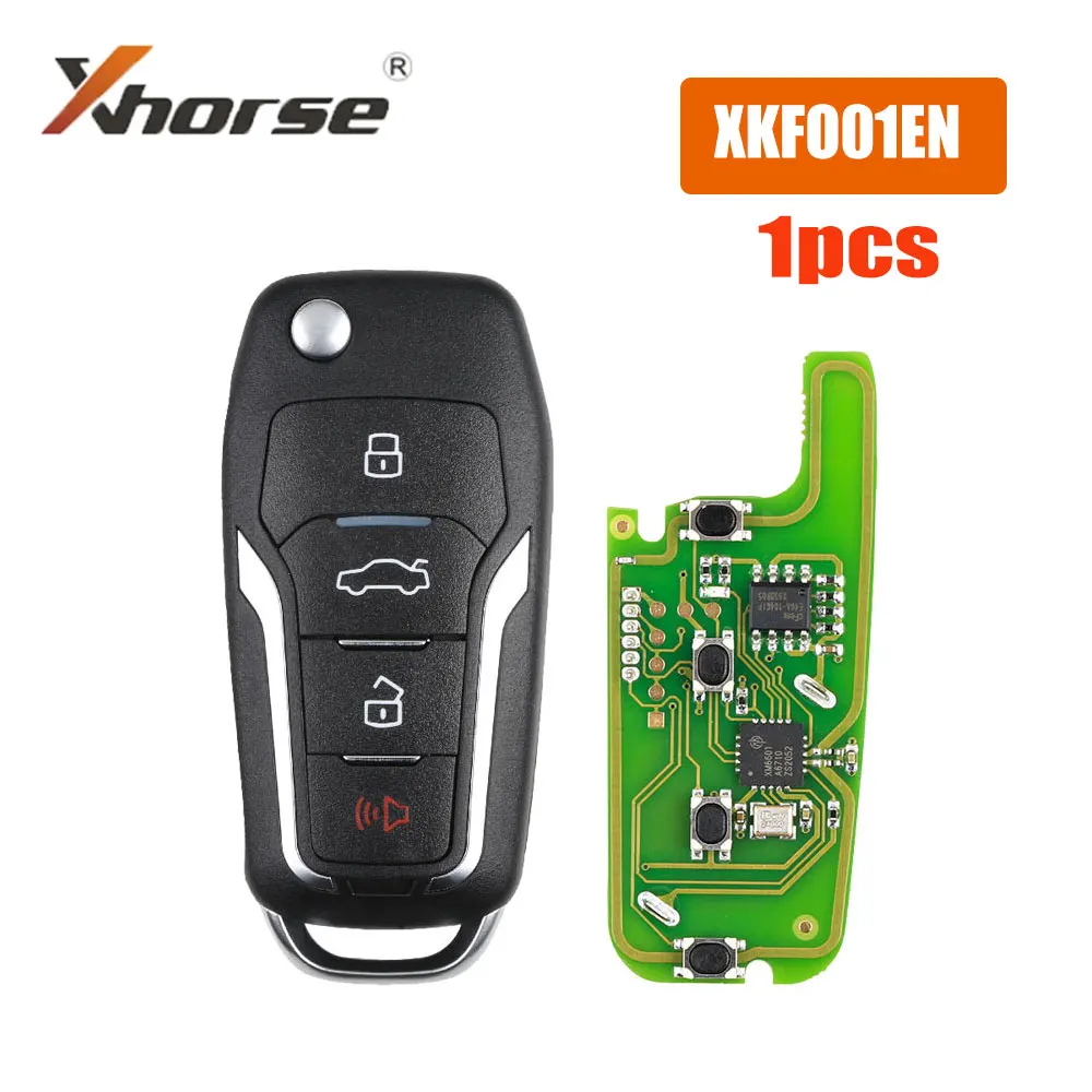 1pc-Xhorse-XKFO01EN-VVDI-Wire-Remote-Key-for-Ford-Condor-Flip-4-Buttons ...