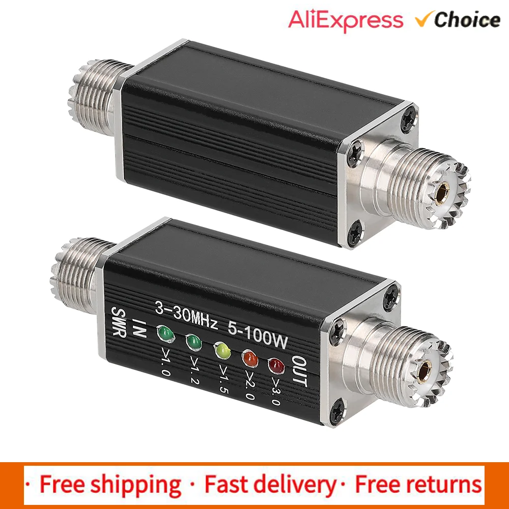 LED-SWR-Meter-3-30MHz-Frequency-Shortwave-Standing-Waves-Indicator-with ...