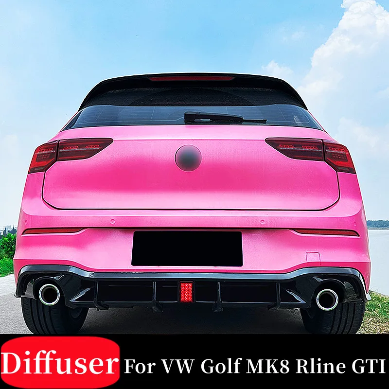 Rear-Bumper-Diffuser-For-VW-Golf-8-MK8-GTI-GTE-R-line-2020-2021-2022 ...