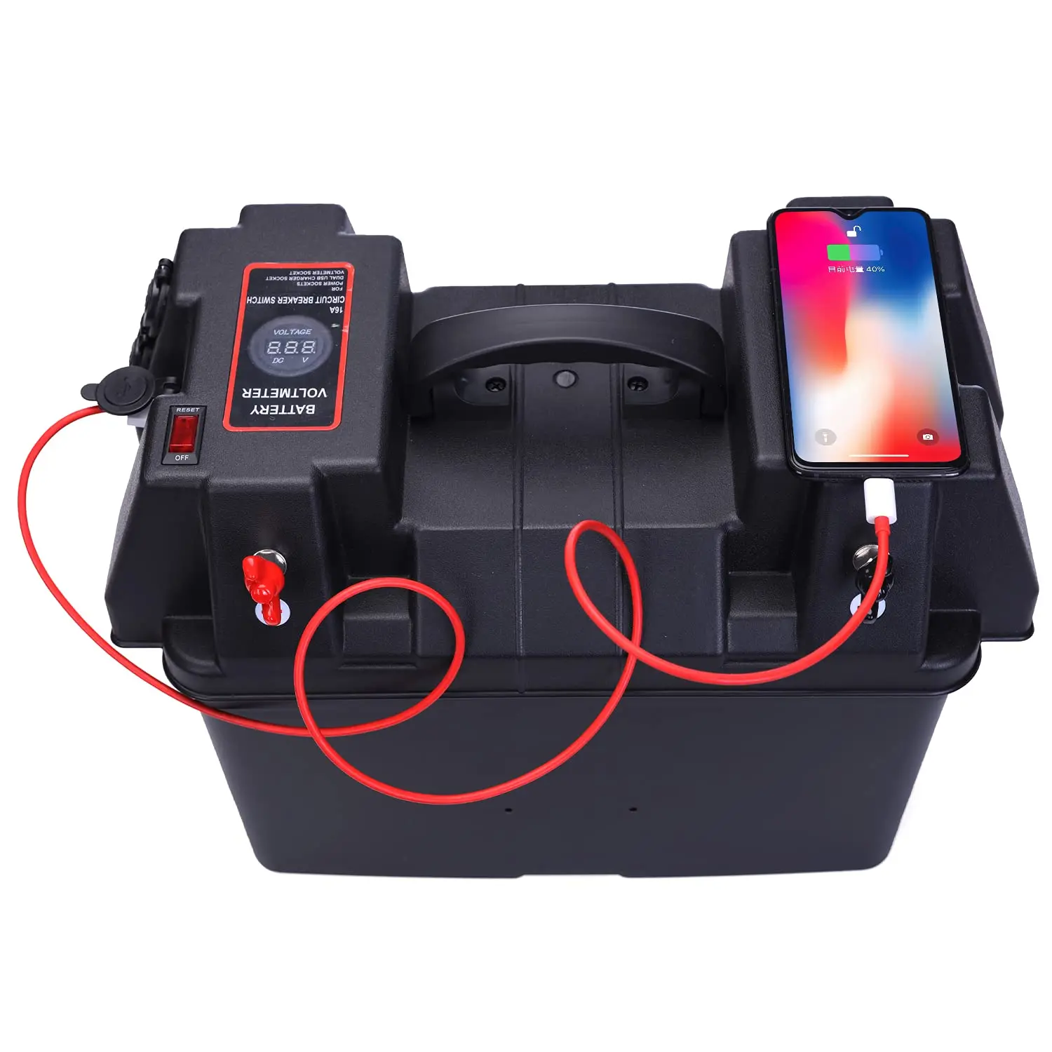 Multi-Function battery box power center with voltmeter For RV/4WD/ocean ...
