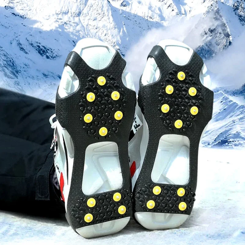 2pcs-10-Steel-Studs-Crampons-Snow-Grips-Cleats-for-Ice-and-Snow-Anti ...