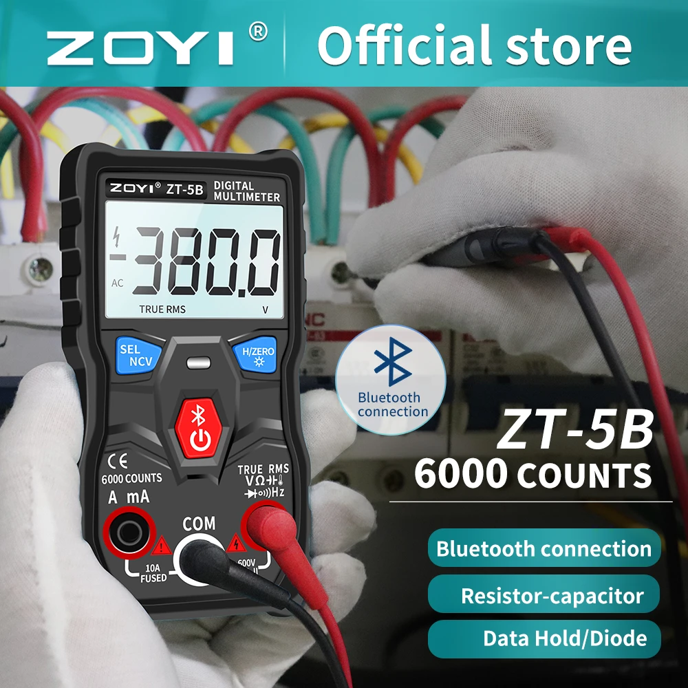 Digital Multimeter Bluetooth | Electrician Meter | Voltmeter Ammeter ...