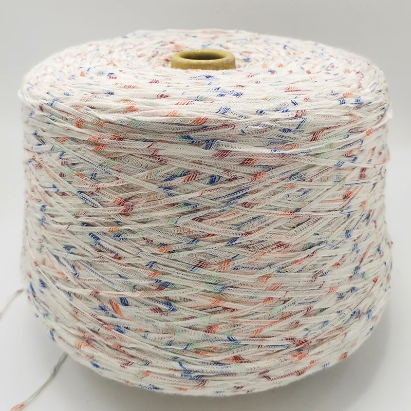 TPRPYN-500g-Lot-colorful-tape-Yarn-For-Hand-Knitting-polyester-Knit-Yarn-cloth-Crochet-Yarn ...