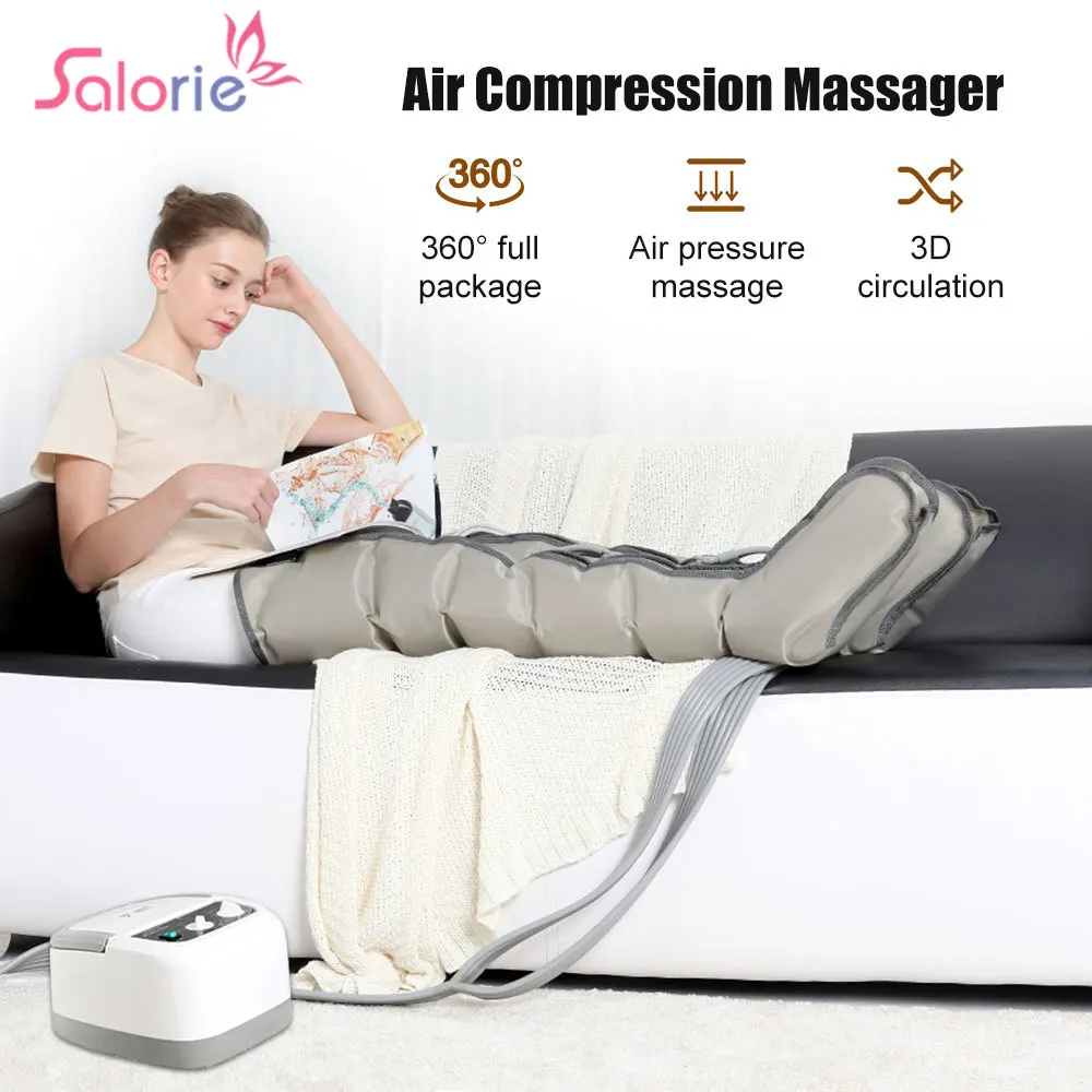 Air-Wave-Leg-Compression-Massager-Vibration-Pressure-Massage-Therapy ...