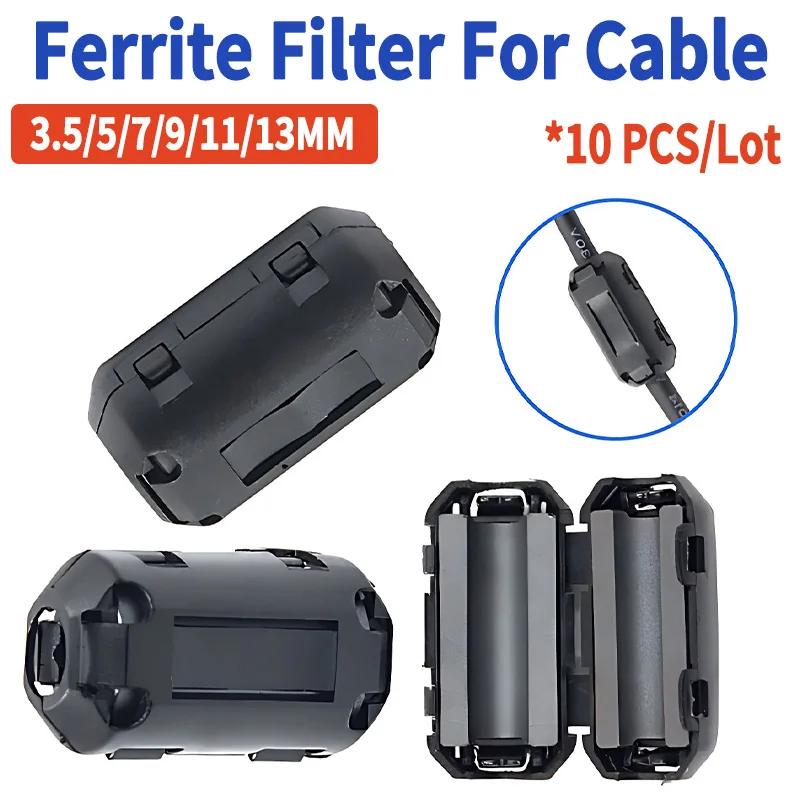 Anti-interference-Snap-Ferrite-Filter-For-Cable-Ferrite-Core-Choke-Clip ...