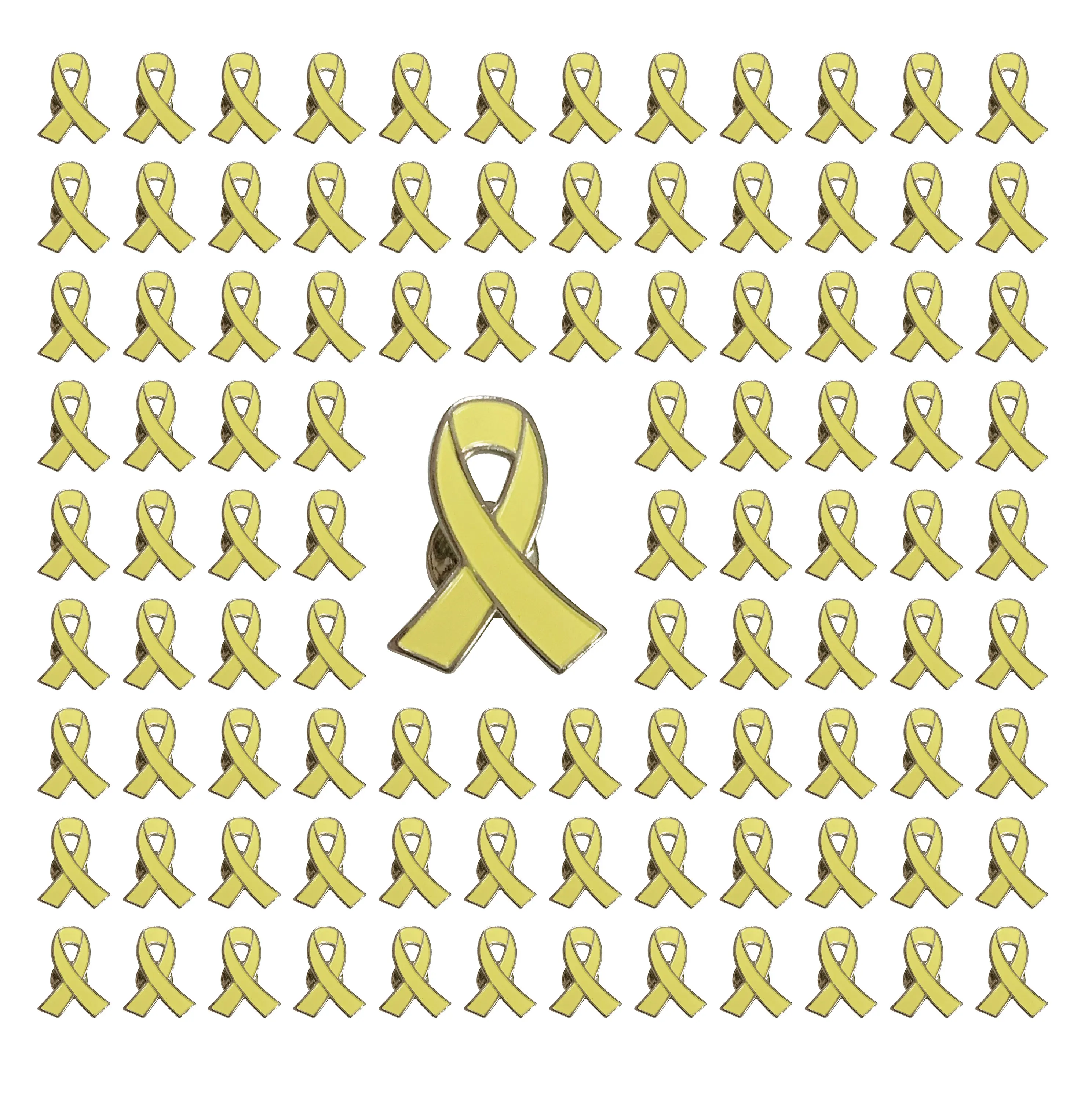 100-pcs-Metal-Yellow-Ribbon-Pin-Awareness-Ribbon-Pin-Bone-Cancer ...