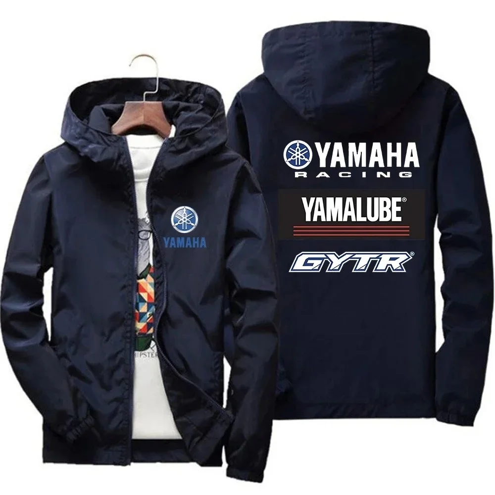 2026 Men's Yamaha GYTR Windproof Hooded Motorcycle Jacket Outdoor ...