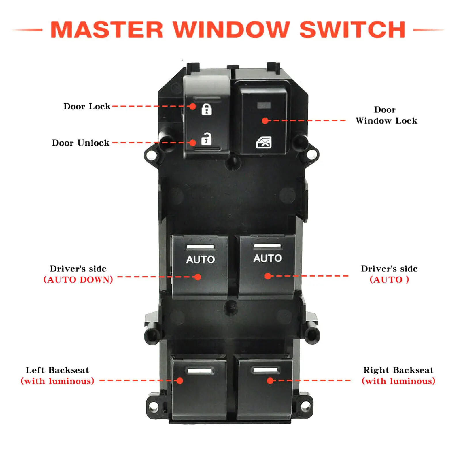 High-quality-Master-Power-Window-Door-Switch-for-2009-2014-2015-Honda ...