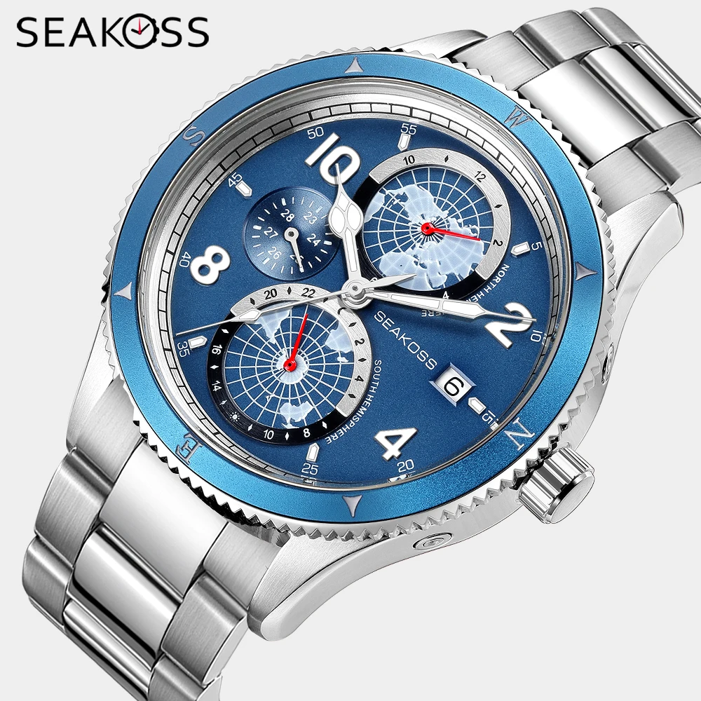 SEAKOSS-100M-Men-s-Diving-Watch-Automatic-Mechanical-Watch-24hours ...