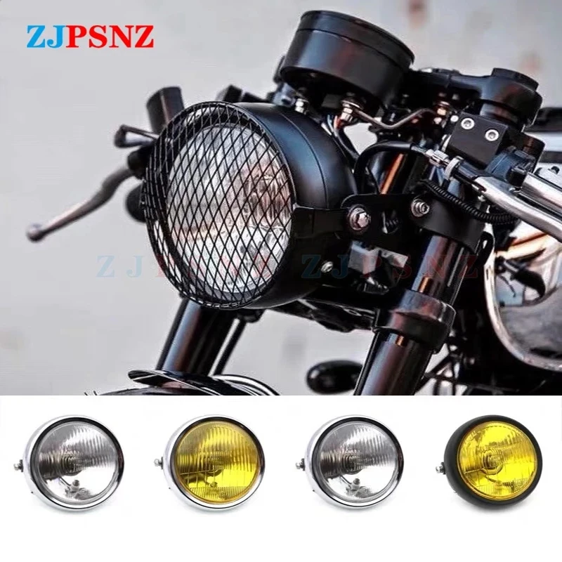 6.5inch Motorcycle LED Headlight Hi&Lo HeadLamp Bulb 125/150CC CG125 ...