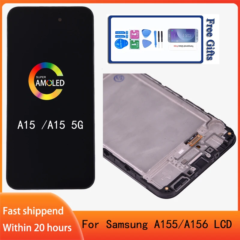 AMOLED TFT para Samsung A15 4G SM-A155F pantalla LCD MONTAJE DE ...