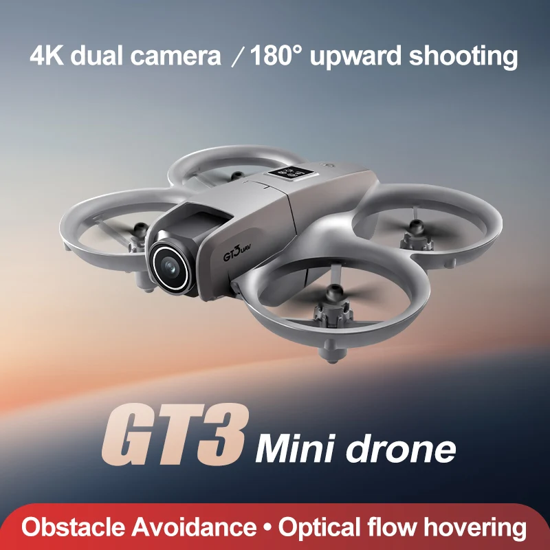 GT3 Mini Drone 8K Professional HD Dual Camera Drones 5G WIFI FPV Video 8k UAV With Screen Remote ...