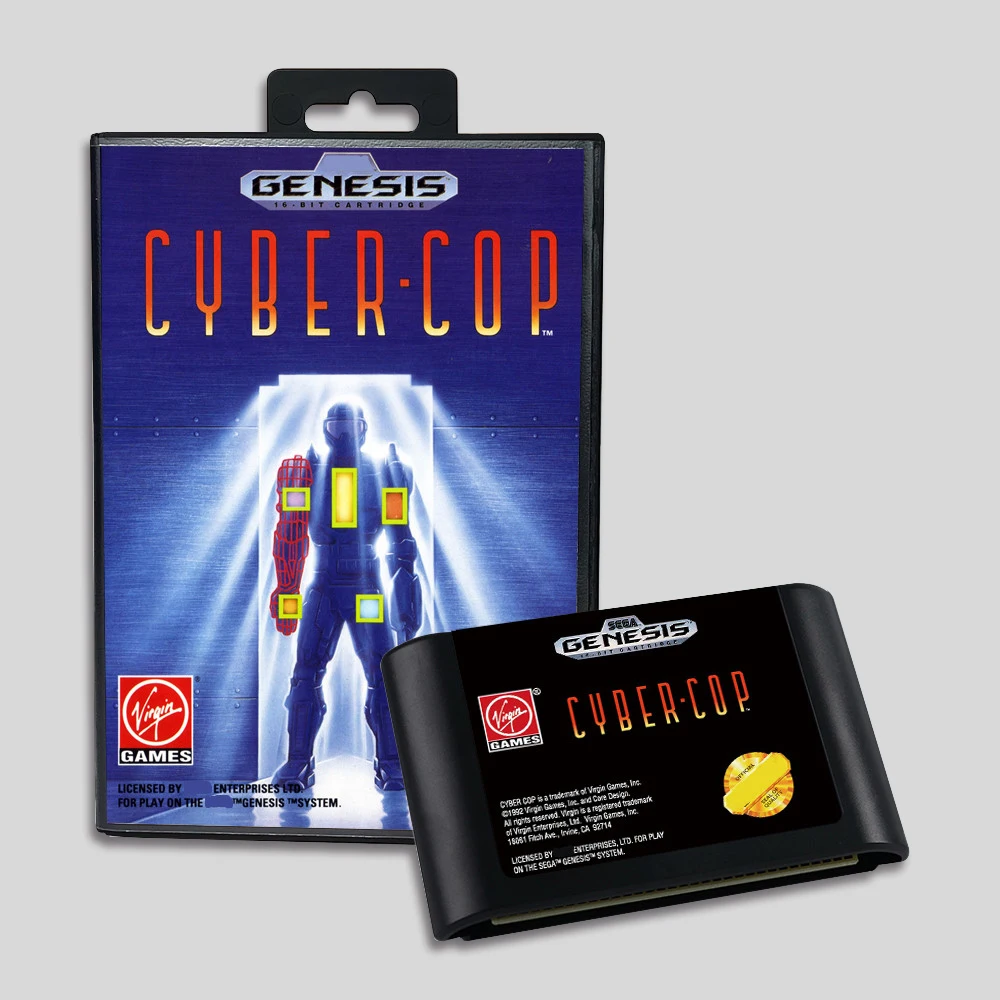 Cyber-Cop-USA-MD-Game-Cartridge-Box-Manual-For-Sega-16-bit-Mega-Drive ...