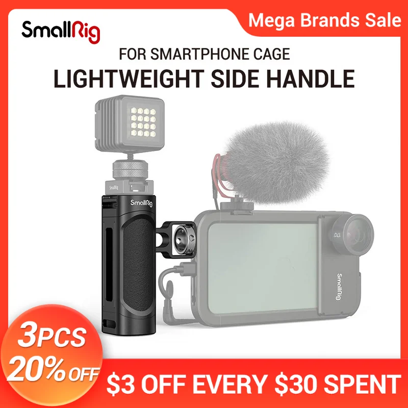 Smallrig Universal Mobile Phone Cage Handle Aluminum Lightweight Side ...