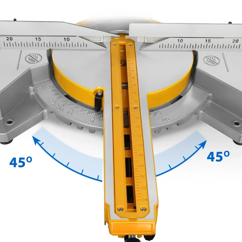 LUXTER-254mm-2400W-woodworking-bench-top-Multi-cutting-Sliding-Miter ...