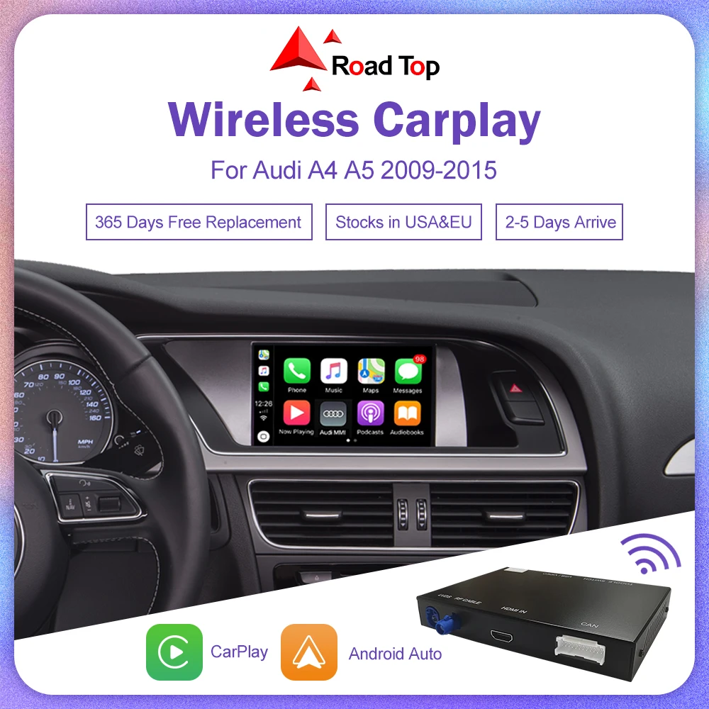 Wireless Carplay For Audi A4 A5 2009-2015, Support Apple Carplay ...