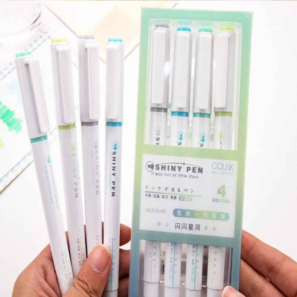 4pcs-Shiny-Pen-Set-Glitter-Color-Bling-Marker-Pen-Sparkling-Highlighter ...