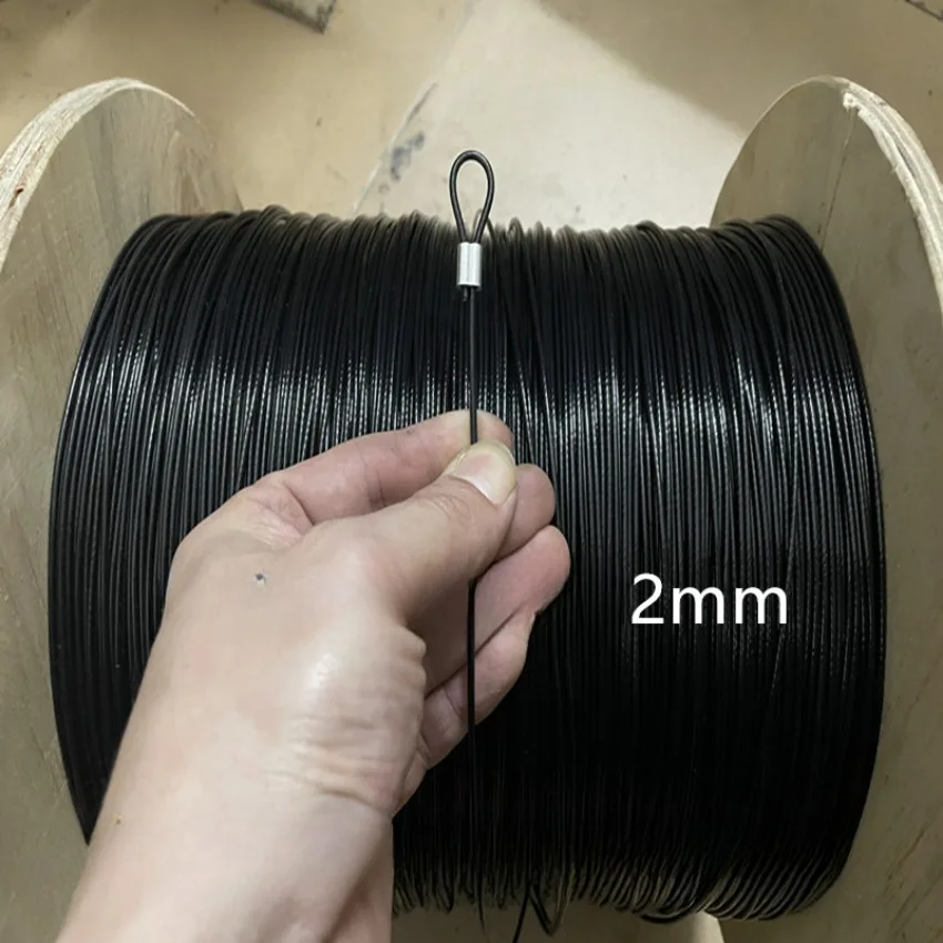 0-38-6mm-20M-100M-Black-Nylon-or-PVC-Coated-Built-In-304-Stainless ...