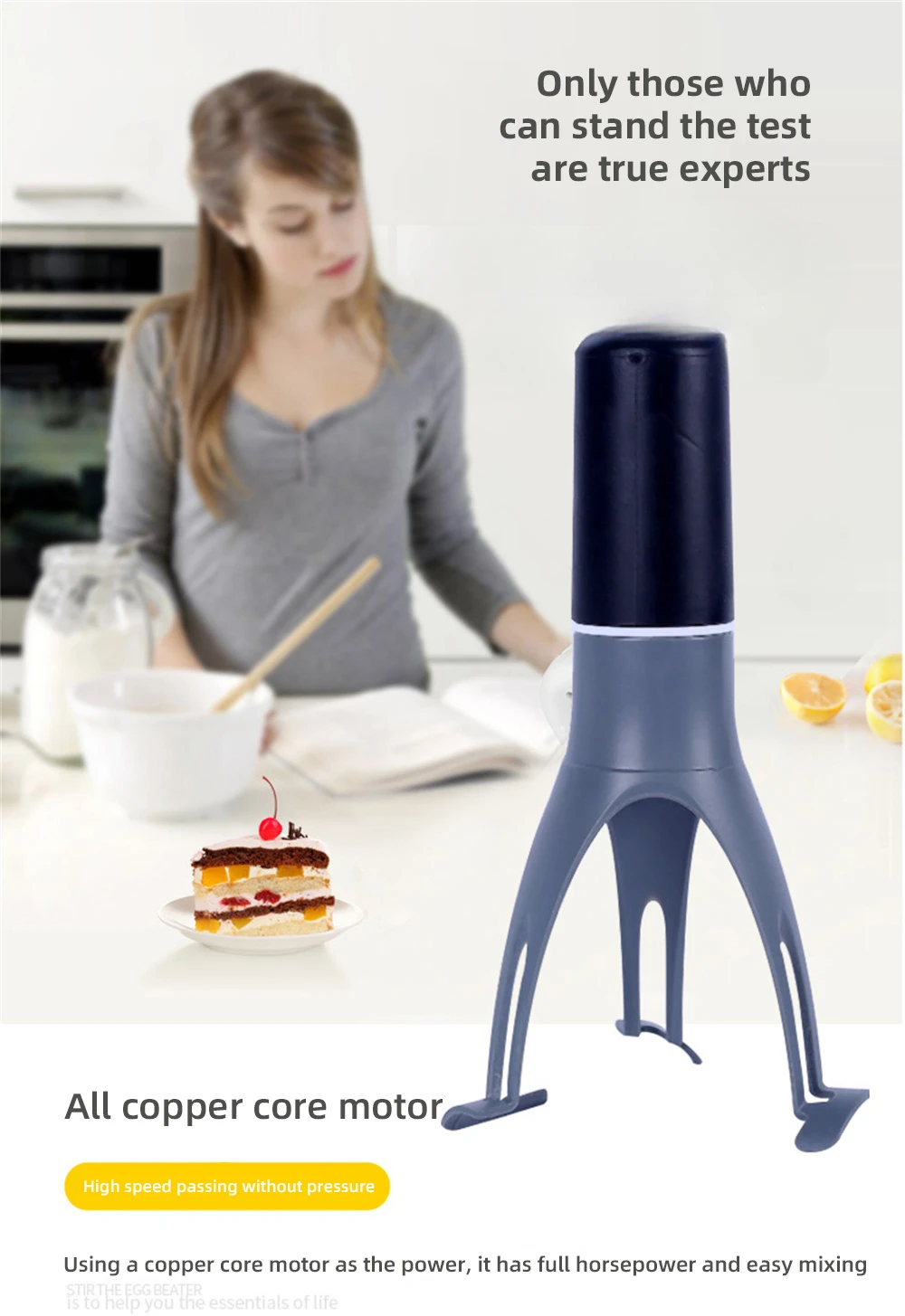 The Unique Automatic Pan Stirrer - Longer Nylon Legs, Grey