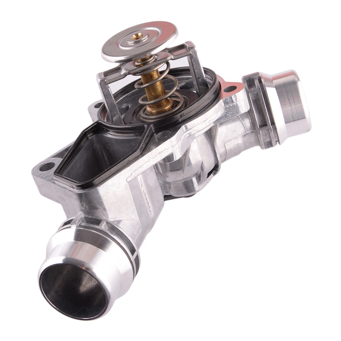 Carcasa de termostato de aluminio plateado para coche, compatible con ...