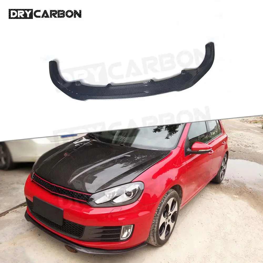 Carbon-Fiber-FRP-Front-Bumper-Lip-Spoiler-Chin-For-Volkswagen-VW-Golf-6 ...