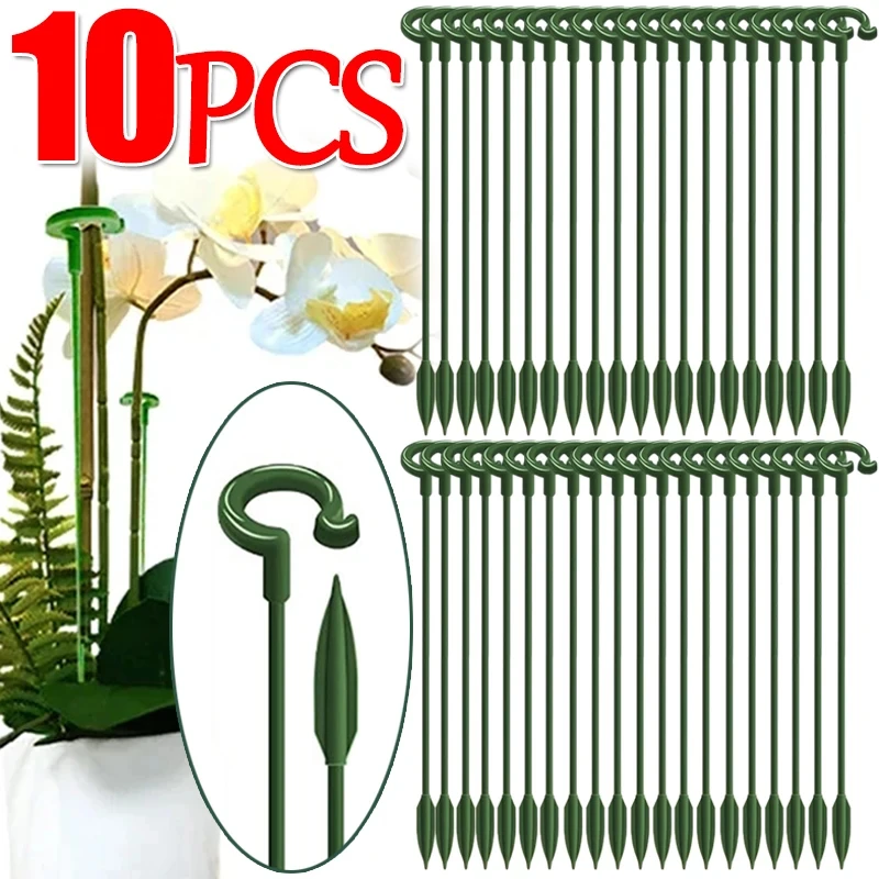 New Plastic Plant Supports Rods Flower Stand Tool Reusable Fixed Stick ...