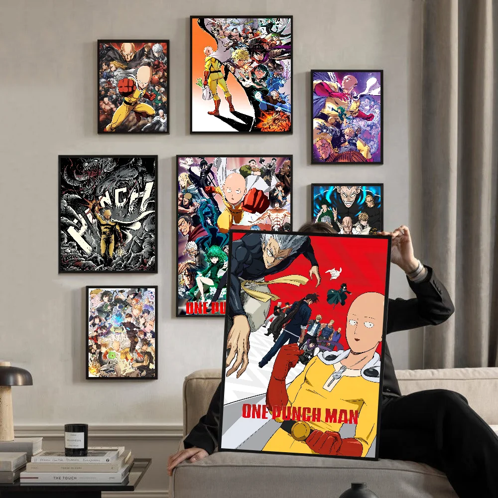 One Punch Man Saitama Self-adhesive Art Poster Decoracion Painting Wall ...