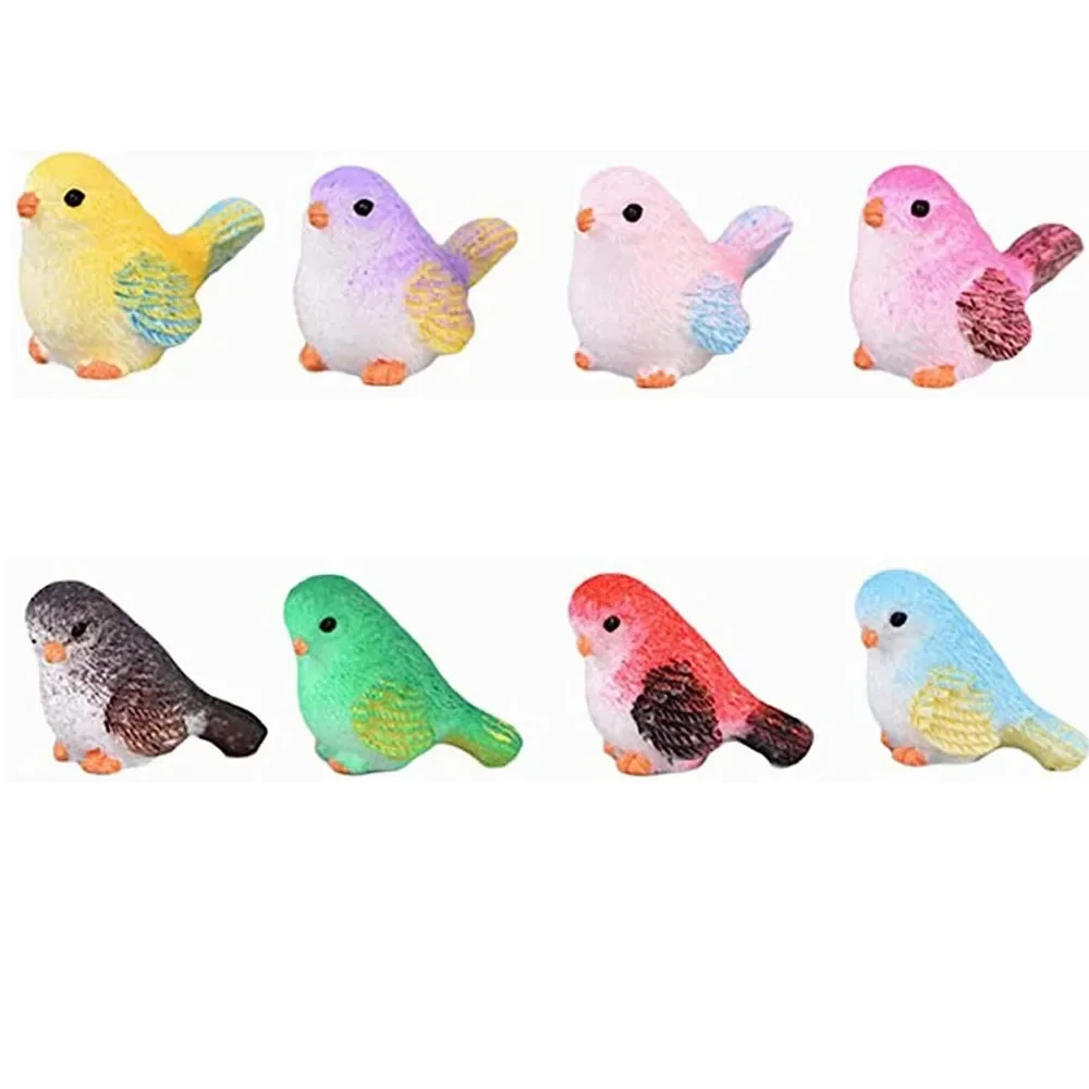 8PCS-Miniature-Bird-Figurines-Dollhouse-Simulation-Bird-Figures-Toy ...