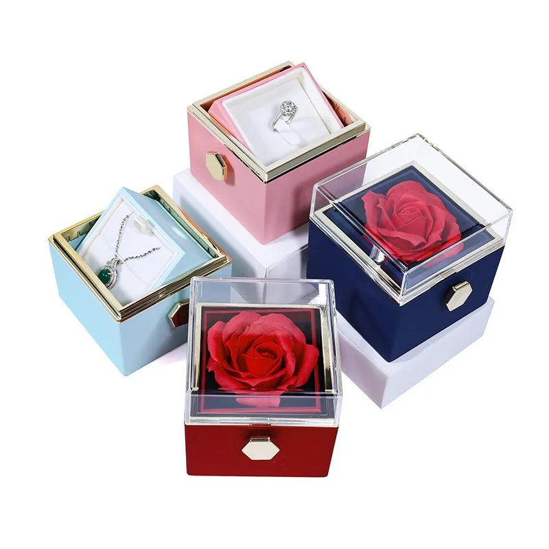 Rotatable Eternal Love Promise Jewelry Box EF1 | Dagiba Jewelry