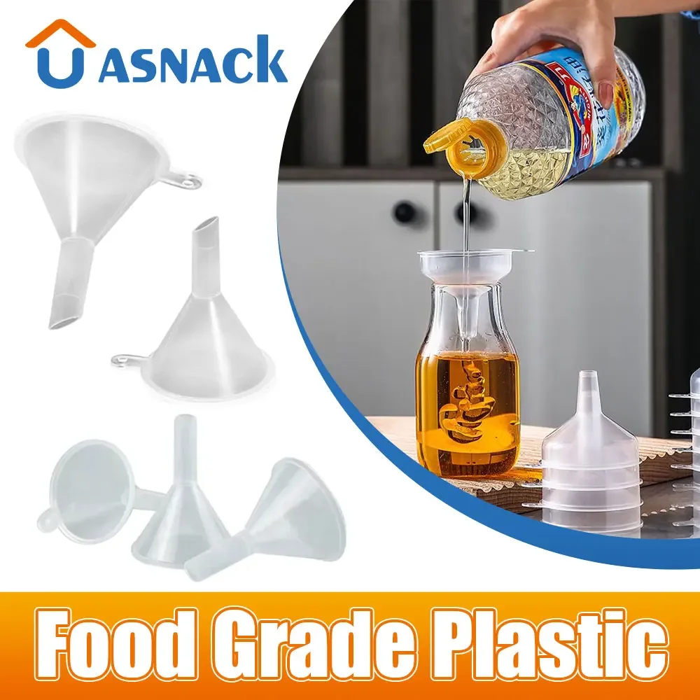 5-10-20-30Pcs-Plastic-Funnel-Household-Kitchen-Cooking-Tool-Wine-Milk ...