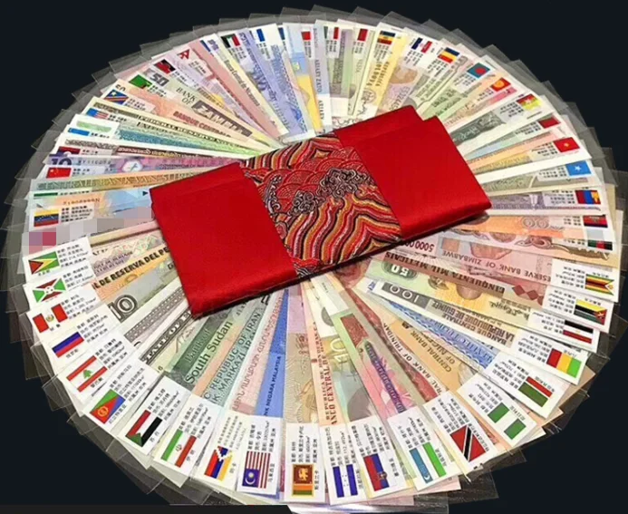 Notas originales De diferentes países, 100 unidades, UNC ( Fuera De uso ...