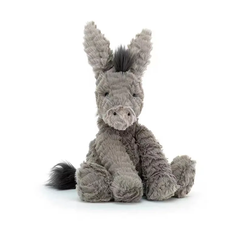 23CM-Simulation-Gray-Animals-Donkey-Animal-Dolls-Home-Photography-Props ...