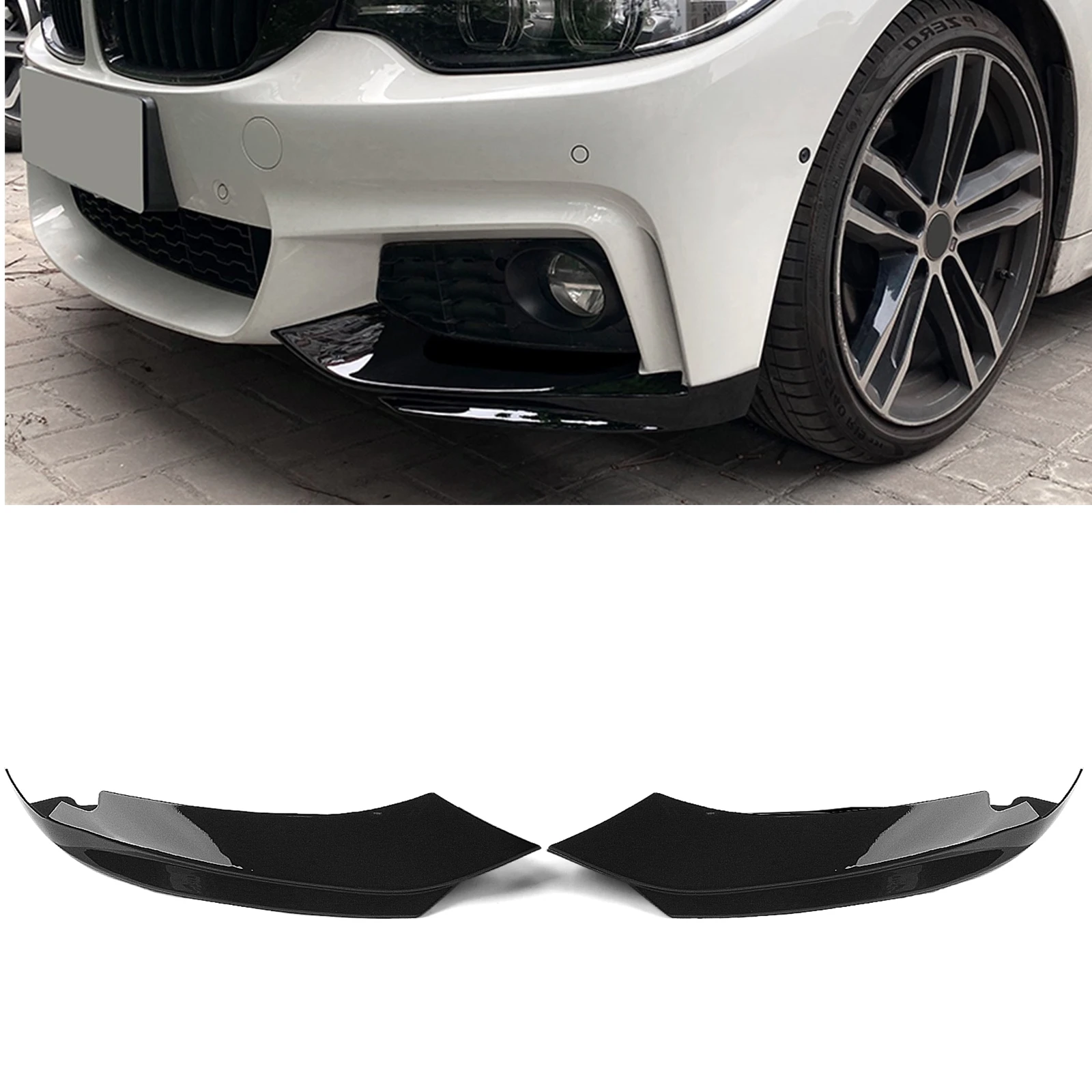 Front Bumper Side Spoiler Cover For BMW 4 Series F32 F33 F36 M Tech ...