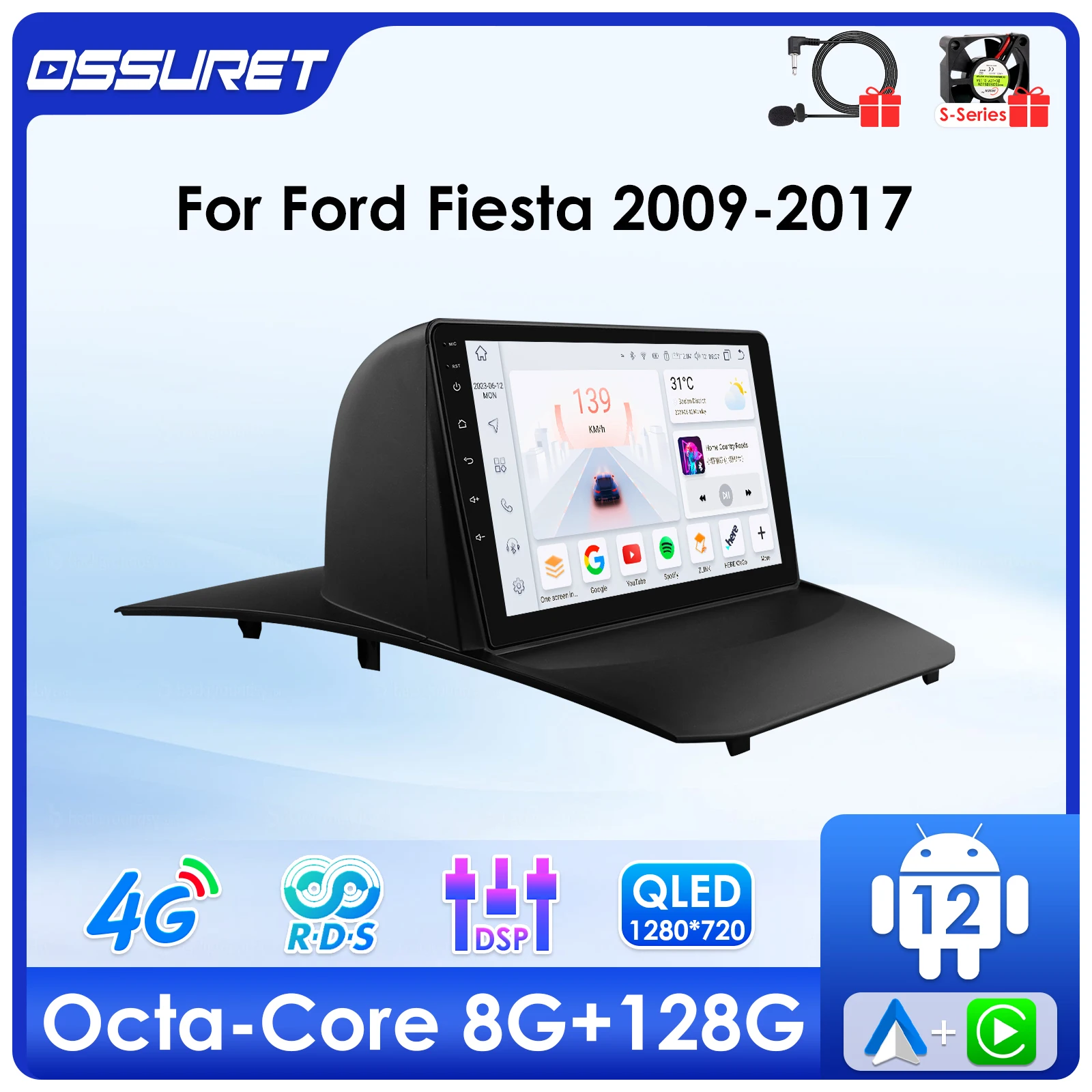 4G-WIFI-Carplay-Android-Autoradio-For-Ford-Fiesta-2009-2014-2015-2016 ...