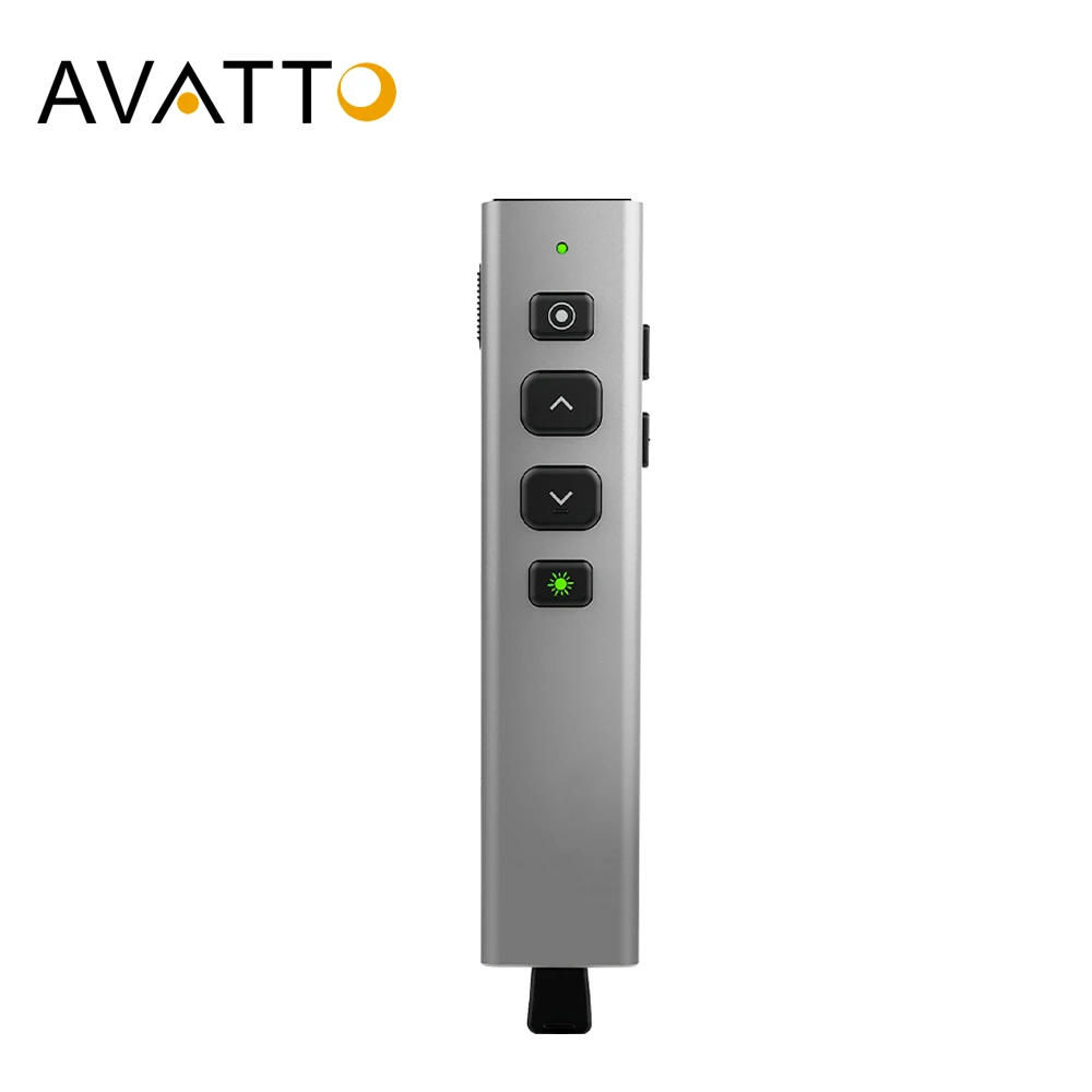 Avatto G600 Aluminum Alloy Wireless Ppt Presenter Remote With Spotlight ...