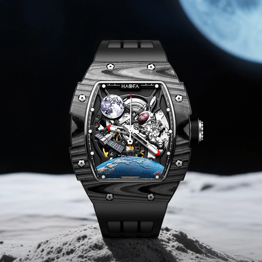 Haofa Moon Rabbit Automatic Man Watches Spaceship Interstellar ...