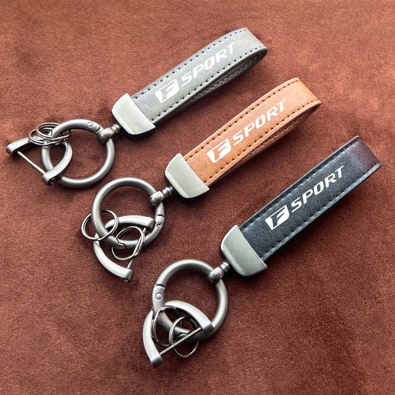 Car-High-Grade-Leather-Keychain-Sport-Key-Ring-Custom-Gift-With-Logo ...