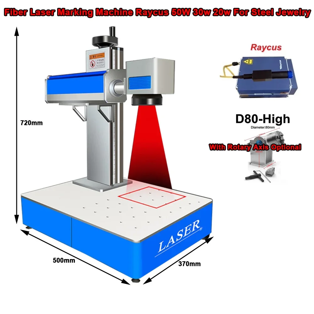 Raycus-50W-Fiber-Laser-Marking-Machine-100W-30W-Stainless-Steel ...