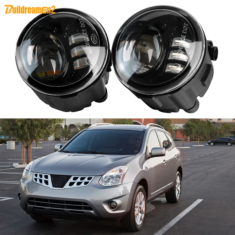 2-X-Car-LED-Fog-Light-Assembly-60W-6000LM-Fog-Daytime-Running-Lamp-For ...