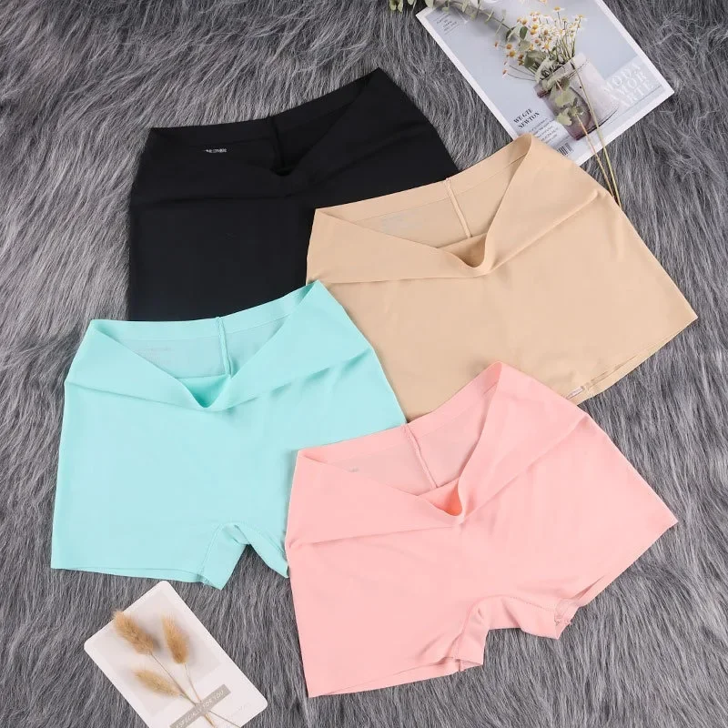 B-xer-sin-costuras-para-mujer-ropa-interior-pantalones-cortos-de-seda ...